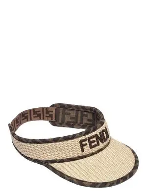 Fendi Embroidery Visor - Beige