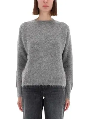 AMISH Wool-blend Regular Fit Sweater - Grey