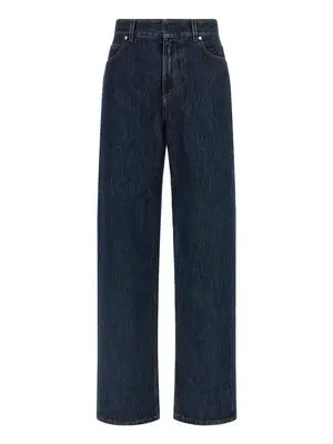 Fendi Ff Padded Jeans - Blue