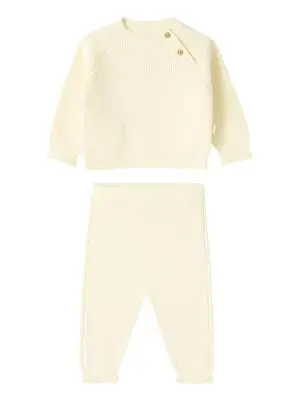 TEDDY & MINOU Jersey Set With Pants - White