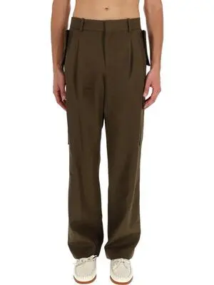 Drole De Monsieur Relaxed Fit Cargo Pants - Brown