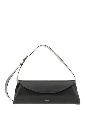 JIL SANDER Large Cannoli Bag - Black