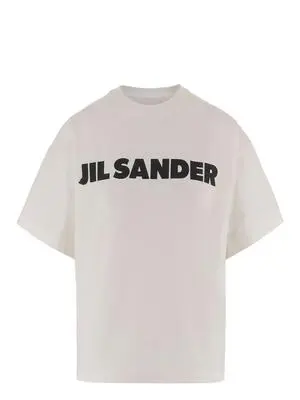 JIL SANDER Cotton Jersey T-shirt With Logo - White