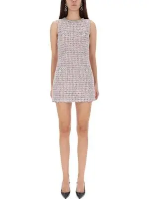 SELF-PORTRAIT Sleeveless Mini Dress - Pink
