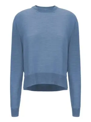 JIL SANDER Wool And Cashmere Blend Sweater - Light Blue