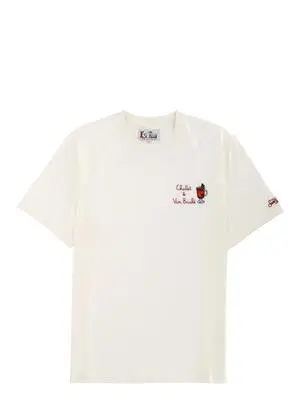 MC2 SAINT BARTH T Shirt With Print - Powder