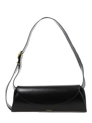 JIL SANDER Cannolo Small Shoulder Bag - Black