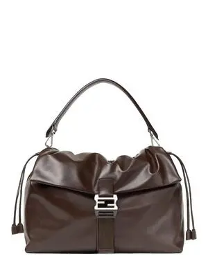 Fendi Flux Messenger Bag - Brown