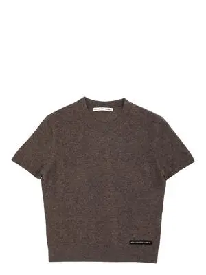 Alexander Wang T-shirt With Logo - Brown