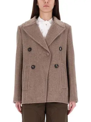 Tory Burch Wide Twill Jacket - Brown