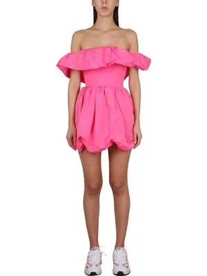 MSGM Off-the-shoulder Dress - Fuchsia