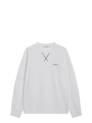 Givenchy Cotton Sweatshirt With Embroidered Logo - White
