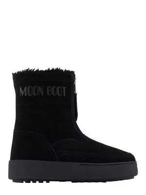 Moon Boot Lara Leather Ankle Boots - Black