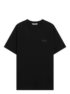 Givenchy Cotton T Shirt With Logo Patch - Black
