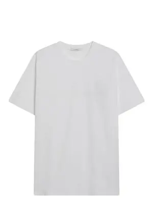 Givenchy Cotton And Silk T Shirt With Jacquard Logo - White
