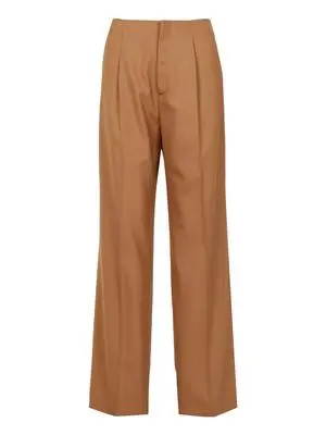 Alberta Ferretti Wide Leg Trousers - Camel