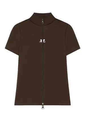 COURREGES Interlock Top - Brown