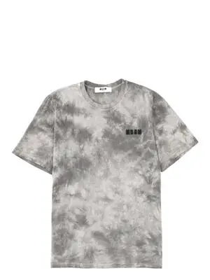 MSGM T Shirt With Logo - Grey
