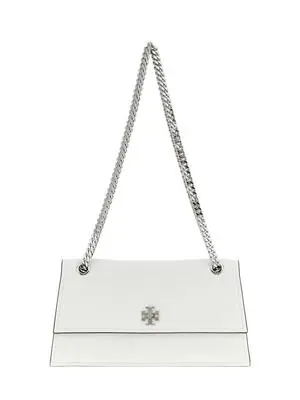 Tory Burch Kira Turnlock Shoulder Bag - White