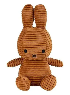 BON TON TOYS Miffy Eco Corduroy Cinnamon Plush - Brown