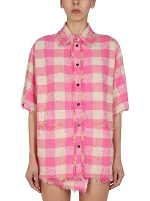 MSGM Check Pattern Jacket - Pink
