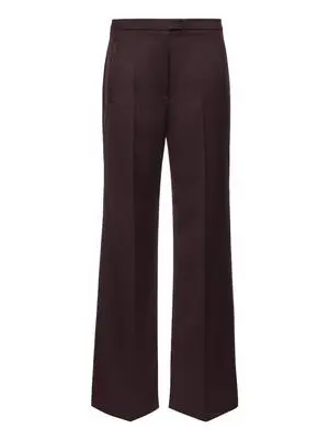 Magda Butrym Wide Leg Wool Pants - Bordeaux
