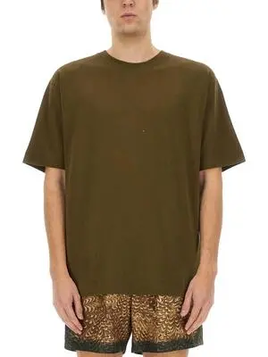 Dries Van Noten Cotton T Shirt - Brown