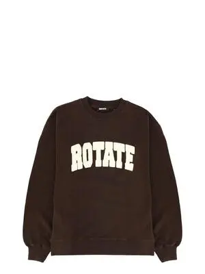 Remain Birger Christensen Oversized Logo Sweatshirt - Brown