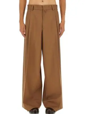 Dries Van Noten Pleated Pants - Beige