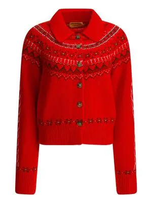 Guest In Residence Textured Knitwear - Red