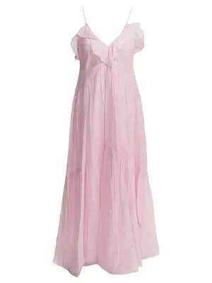 MARANT ETOILE Ruffle Maxi Dress - Pink