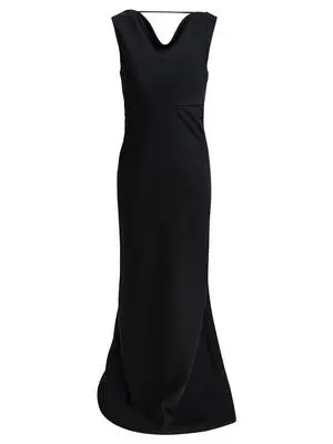 SEMPER Long Flared Dress - Black