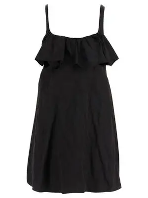 Chloé Mini Dress In Technical Satin - Black