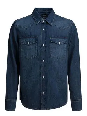 A.p.c. Western Denim Shirt - Blue