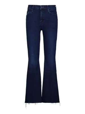 MOTHER Lil Weekender Fray Stretch Cotton Denim Jeans - Denim Scuro