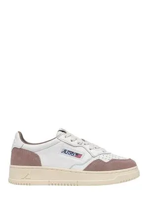 AUTRY Medalist Low Leather Sneakers - Beige