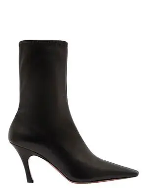 Amina Muaddi Jamie Stretch Bootie 80 Ankle Boots - Black