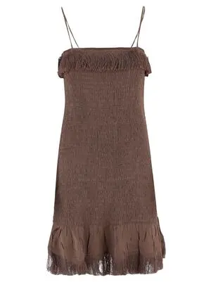 BY MALENE BIRGER Valia Mini Dress - Brown