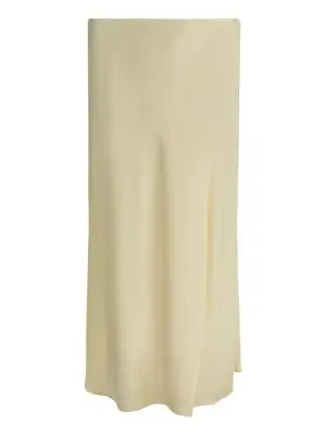 Khaite Satin Midi Skirt - Yellow