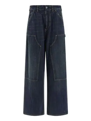 MAISON MARGIELA Cotton Denim Workwear Jeans - Denim Scuro