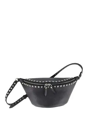 Valentino Garavani Rockstud Leather Belt Bag - Black