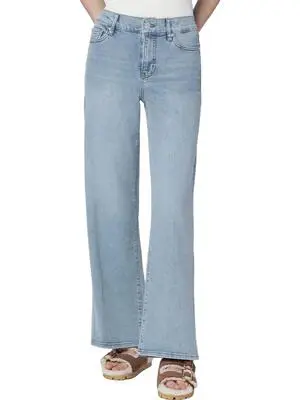 FRAME Le Slim Palazzo Jeans - Light Blue