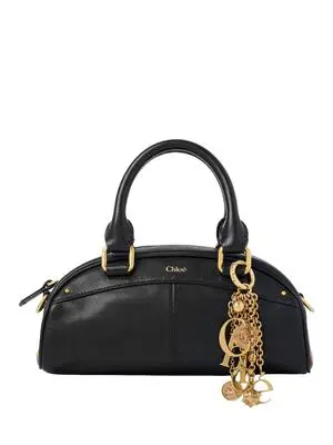 Chloé Small Bowling Bag In Leather - Black