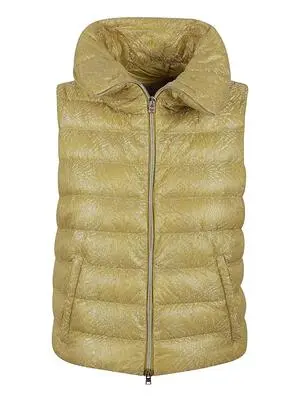 Herno Padded Vest Jacket - Yellow