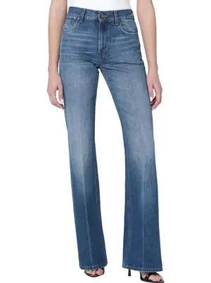 HAIKURE Flora Flared Jeans - Blue