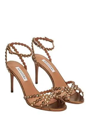 AQUAZZURA Tequila 85 Sandals - Metal