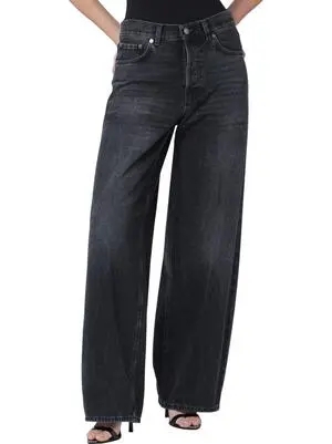 HAIKURE Bethany Wide-leg Jeans - Black