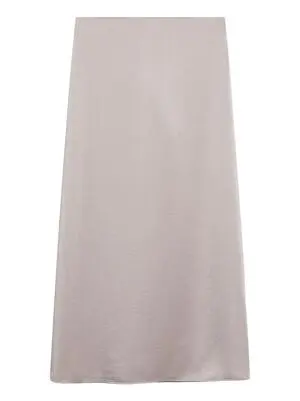 Max Mara Satin Midi Skirt - Blue