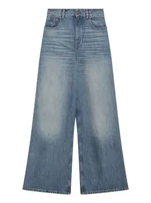 Chloé High-waisted Wide Leg Jeans - Blue