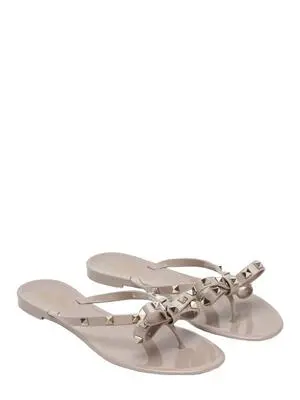 Valentino Garavani Rockstud Low Sandal - Pink